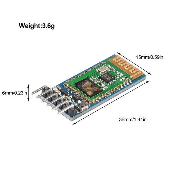 HC-05 Wireless Bluetooth Module (with AT Button) – Richard L'Abbé ...